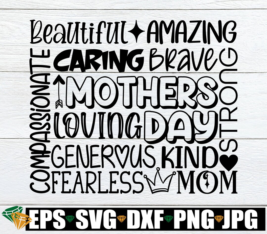 Mothers Day Svg, Mother's Day Subway Art, Cute Mother's Day Svg, Mom ...