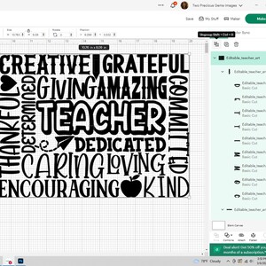 Teacher Subway Art Svg, Teacher Appreciation Cut File, Teacher ...