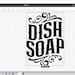 Dish Soap Svg, Dish Soap Label Svg Png, Label for Dish Soap Svg Png ...