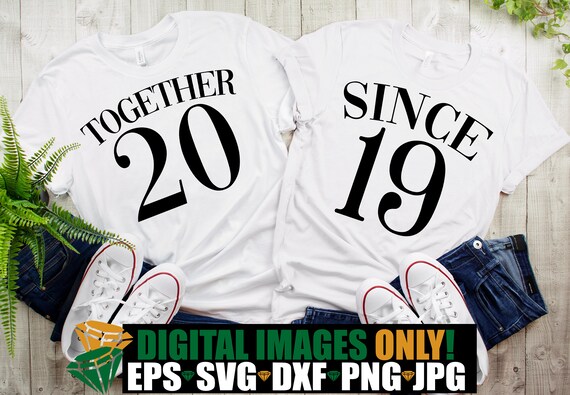 Together Since 2019 Matching Anniversary Matching Husband | Etsy