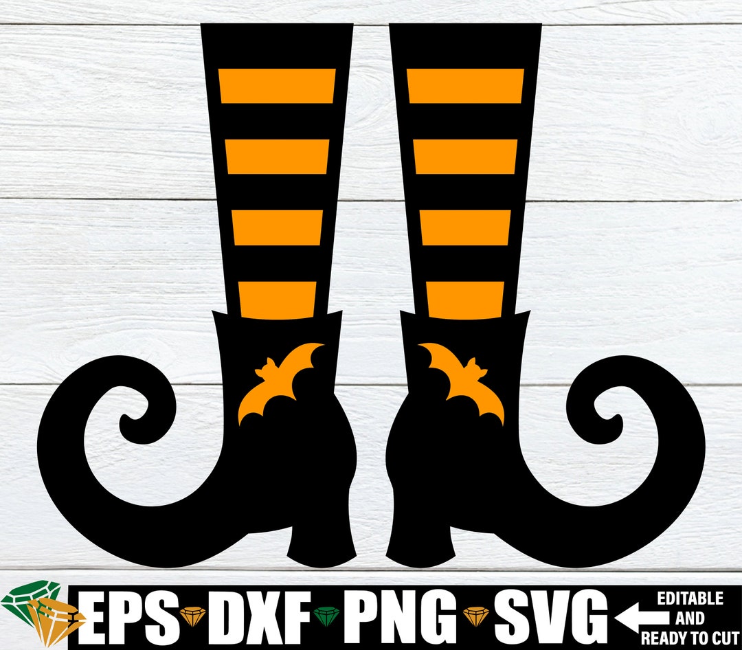 Halloween Witch Legs Svg, Halloween Svg, Halloween Witch Svg, Halloween ...