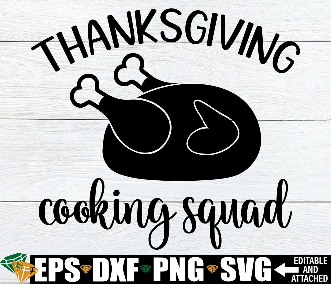 Thanksgiving Cooking Squad Svg, Thanksgiving Apron Svg, Thanksgiving ...