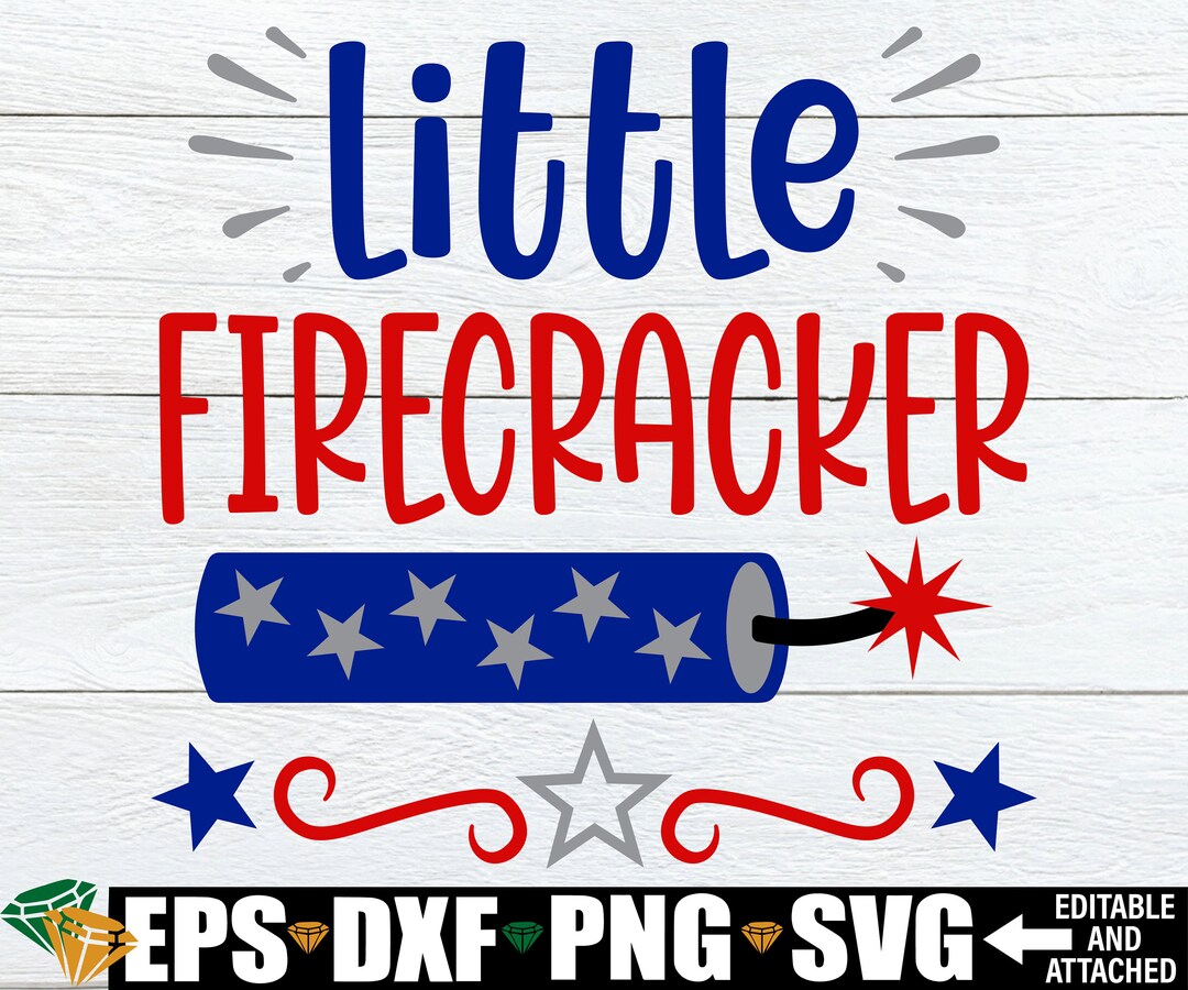 Little Firecracker SVG, 4th of July Svg, Girls 4th of July Svg, Girls ...