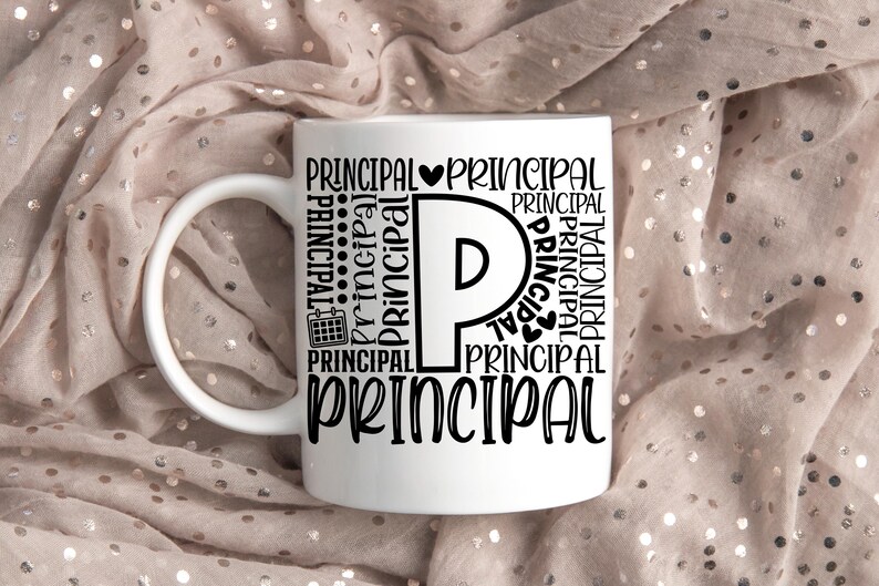 Principal Word Collage Svg, Principal Word Art Svg Cut File ...