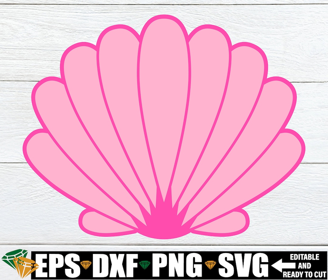 Seashell Svg, Seashell Clipart, Beach Svg, Beach Clipart, Ocean Clipart ...
