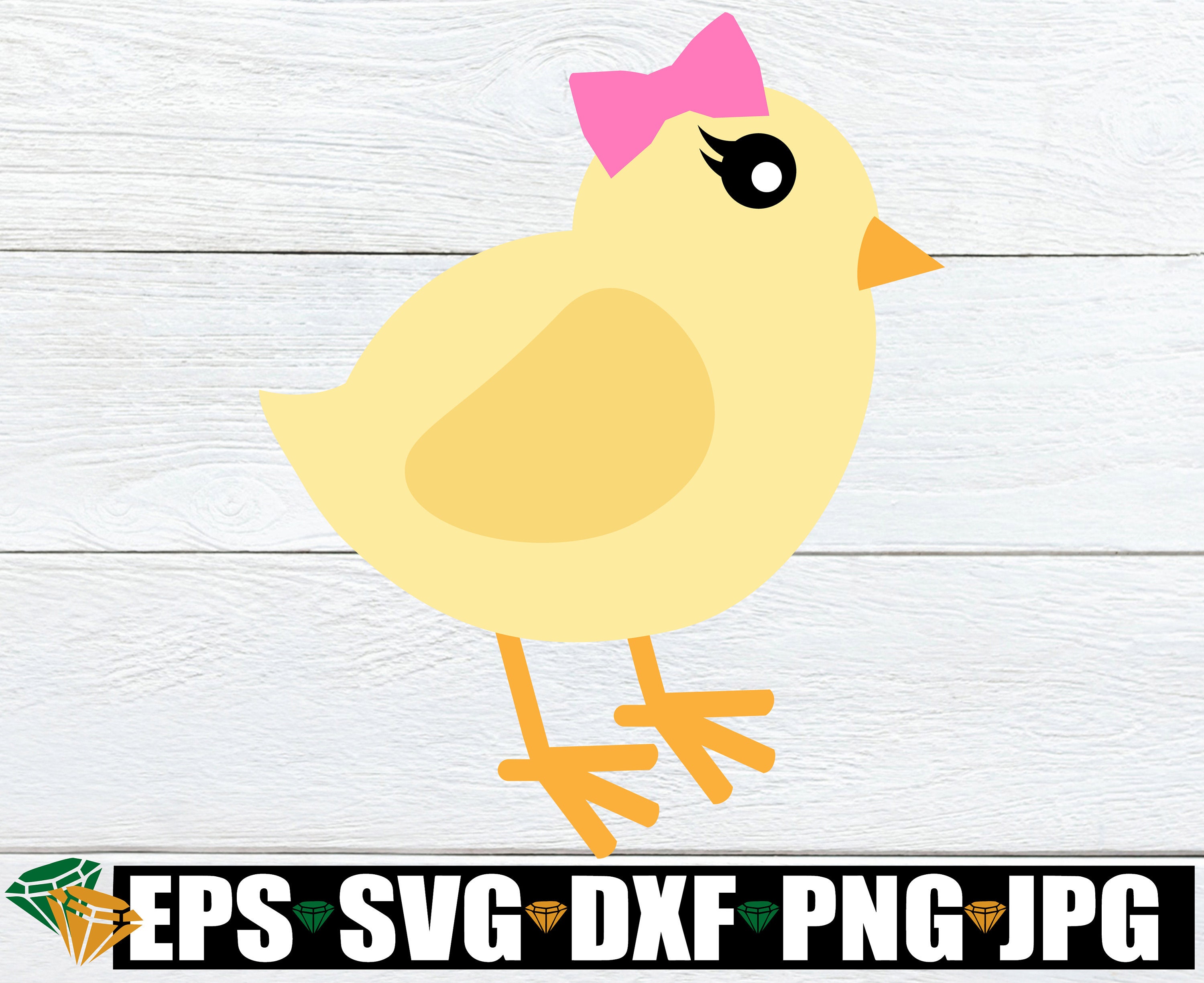 Girl Chick Svg Png Dxf Clip Art Easter Svg Easter Clip Art - Etsy