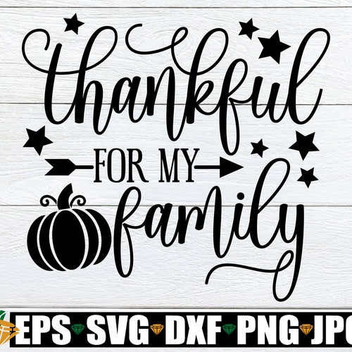 Thankful for My Family Matching Family Thanksgiving Family - Etsy