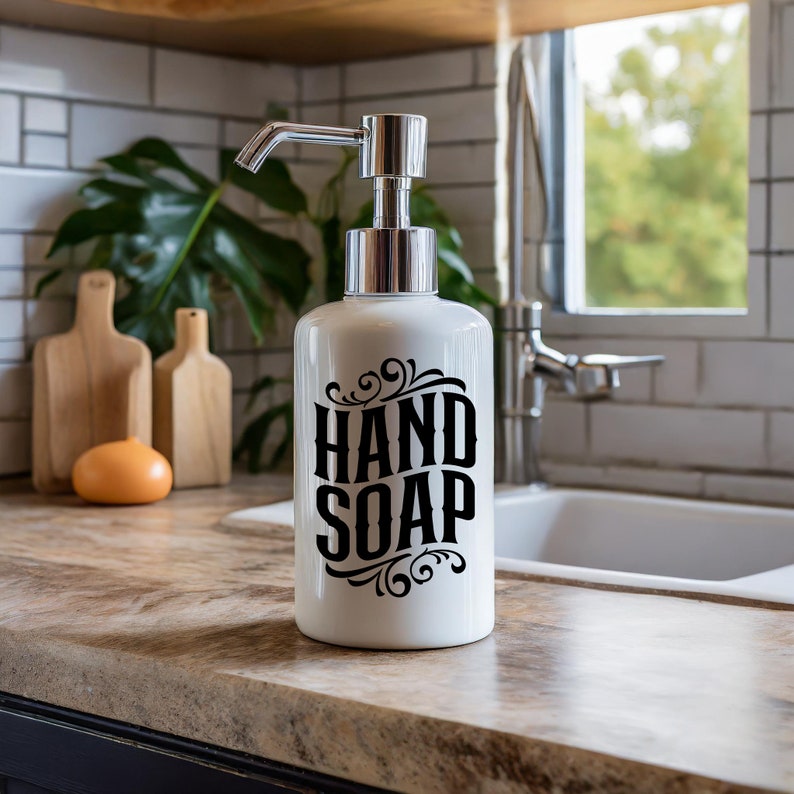 Hand Soap Label Svg Png, Label for Hand Soap Dispenser Svg Png, Soap ...
