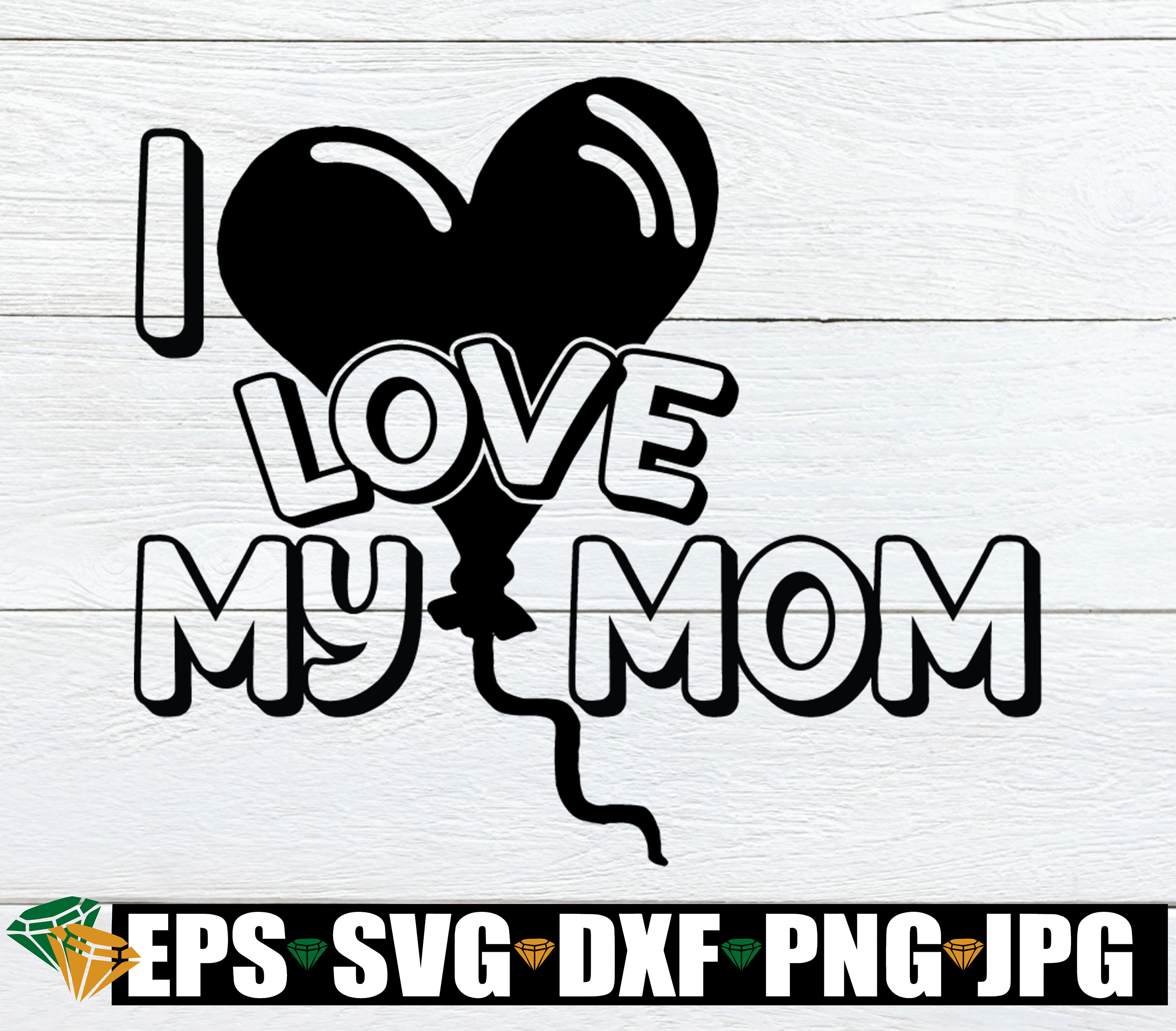 Ich liebe meine Mutter Muttertag Svg süße Muttertag Svg | Etsy