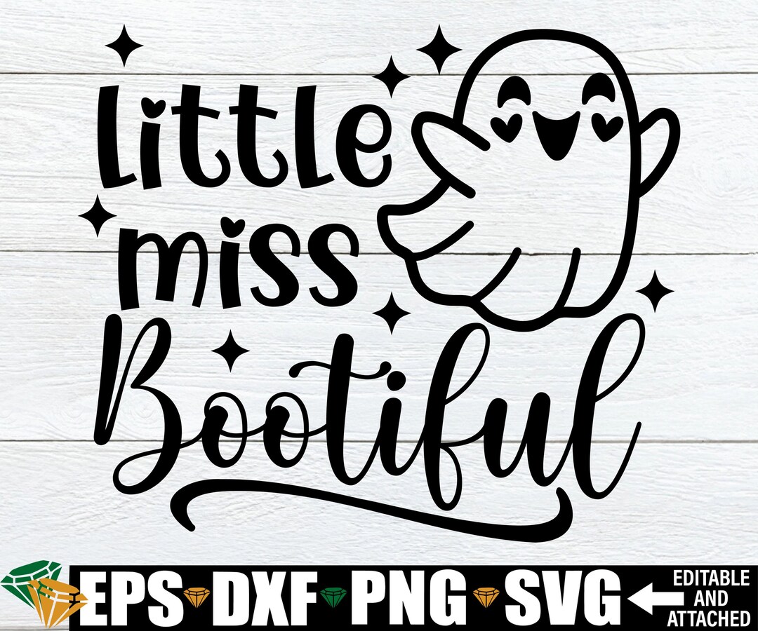 Little Miss Bootiful Svg, Halloween Svg, Girls Halloween Shirt Svg Cut ...