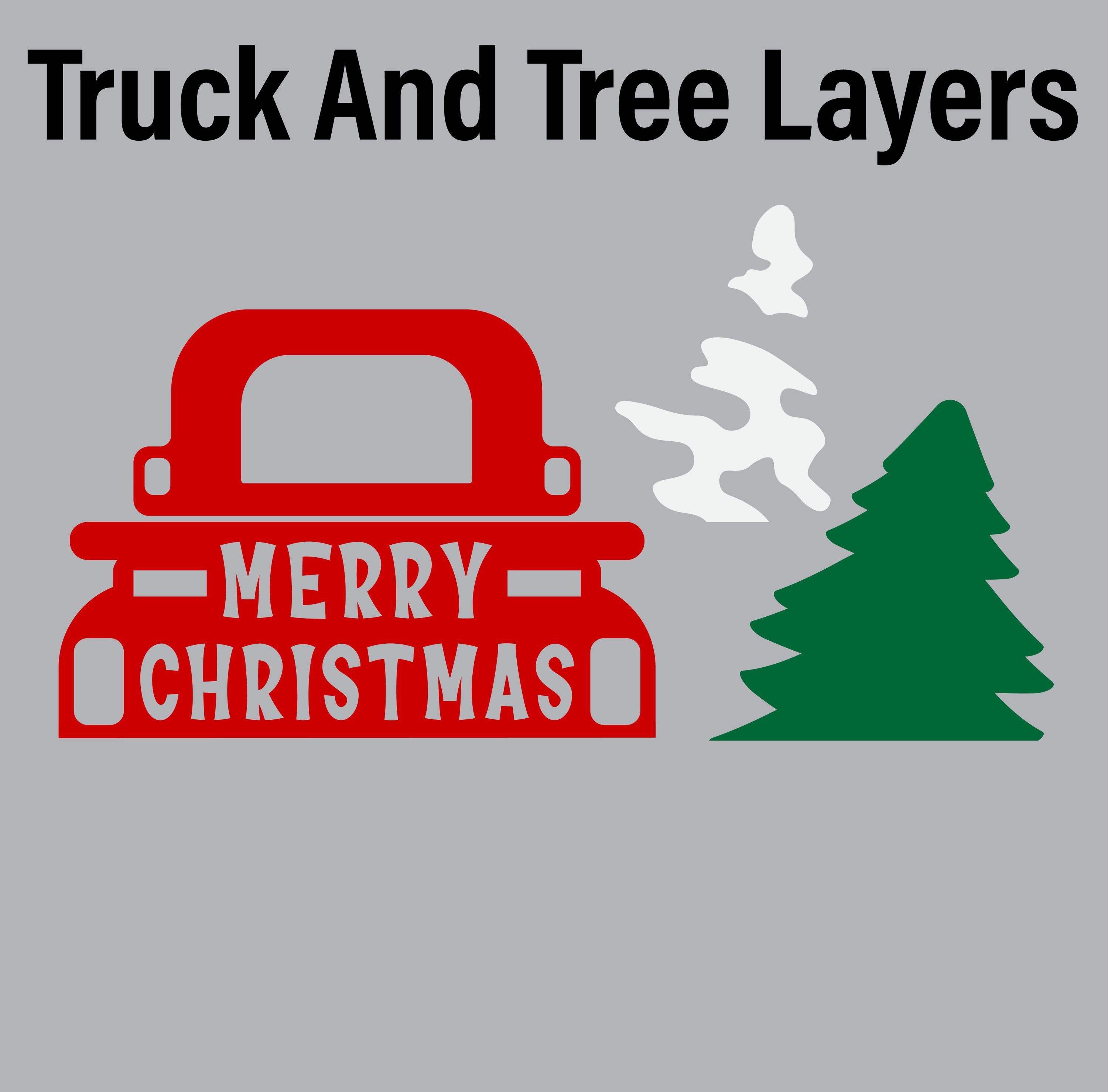 Merry Christmas Svg Png. Christmas Tree in Truck Svg Png. Christmas Svg ...