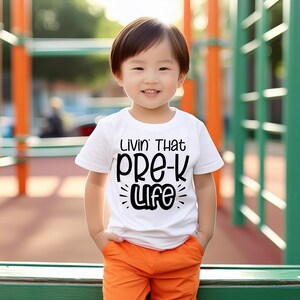 Livin That Pre-k Life, Preschool Svg, Pre-k Svg, First Day of Preschool ...