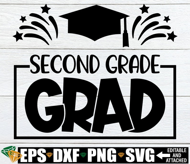 Second Grade Grad Second Grade Graduation Graduation Svg - Etsy