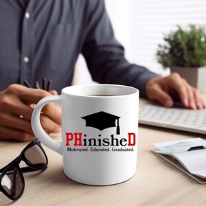 Phinished, Motivated Educated Graduated, Graduation Svg, College Grad ...