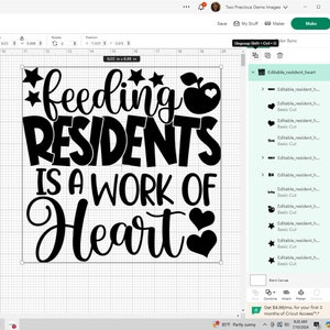 Feeding Residents is A Work of Heart, Nursing Home Kitchen Staff SVG ...