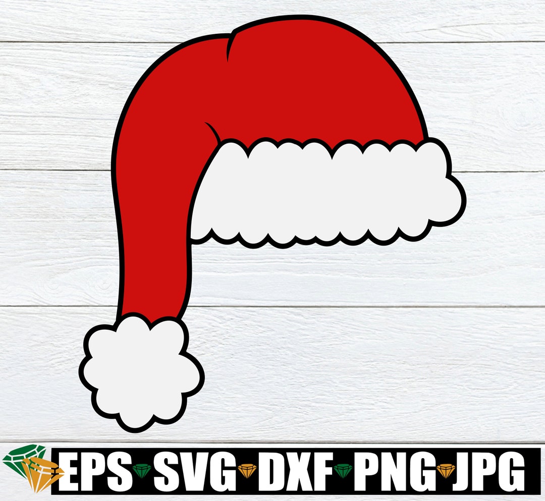 Santa Hat Svg, Santa Hat Png, Santa's Hat Svg, Christmas Clipart ...