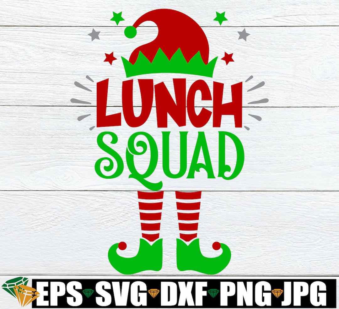 Lunch Squad, Christmas Lunch Lady, Christmas Cafeteria Worker Svg ...