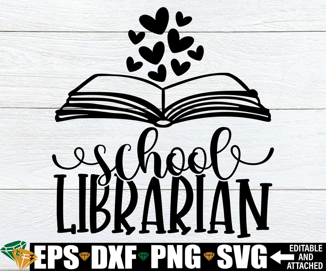 School Librarian Svg Png Dxg, Elementary School Librarian Shirt Svg Png ...