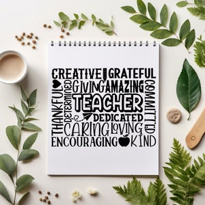 Teacher Subway Art Svg, Teacher Appreciation Cut File, Teacher ...