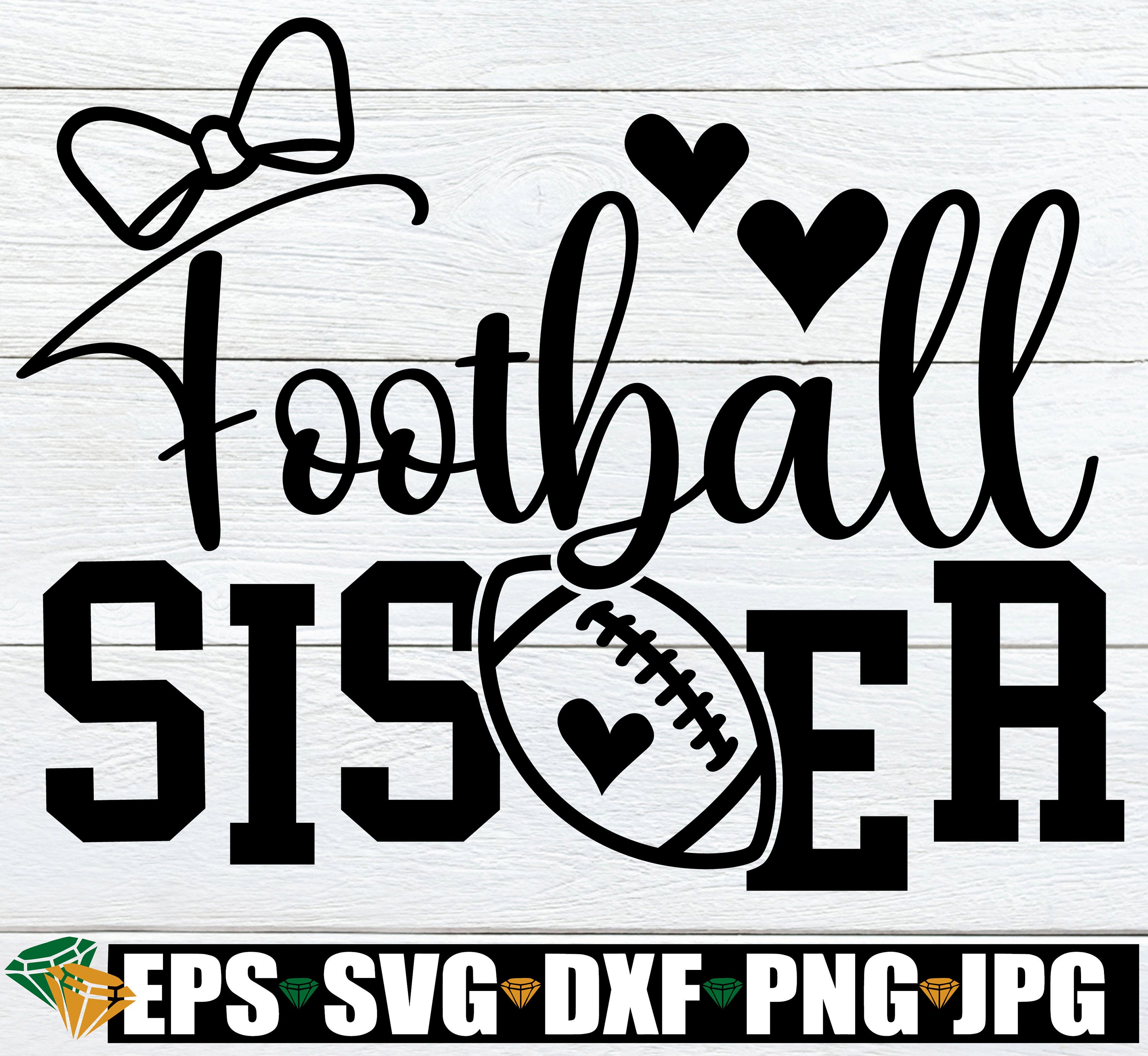 Football Sister Football Sister Svg Football Svg Football - Etsy