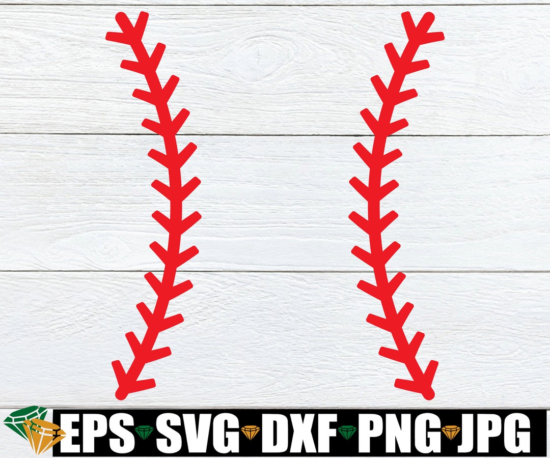 Baseball Laces Svg, Softball Laces Svg, Baseball Stitches Svg, Baseball ...