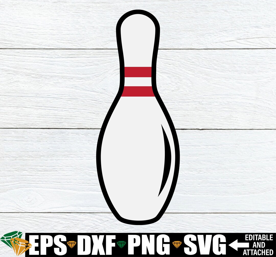Bowling Pin Svg, Bowling Clipart, Bowling Svg, Bowling Pin Cut File ...