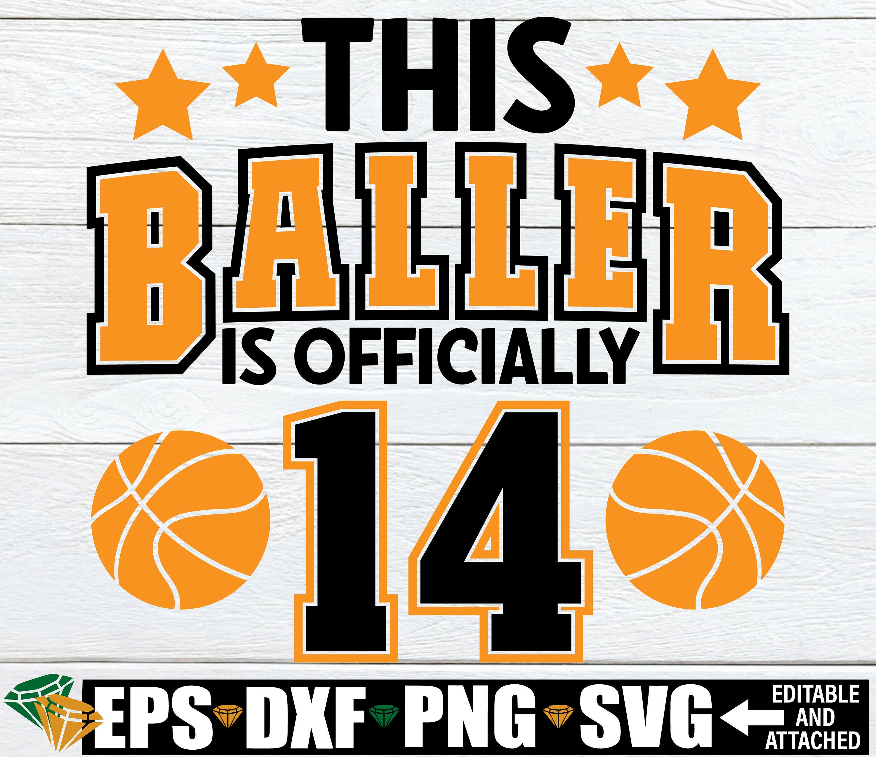 This Baller is Officially 14, Basketball 14th Birthday, Basketball ...