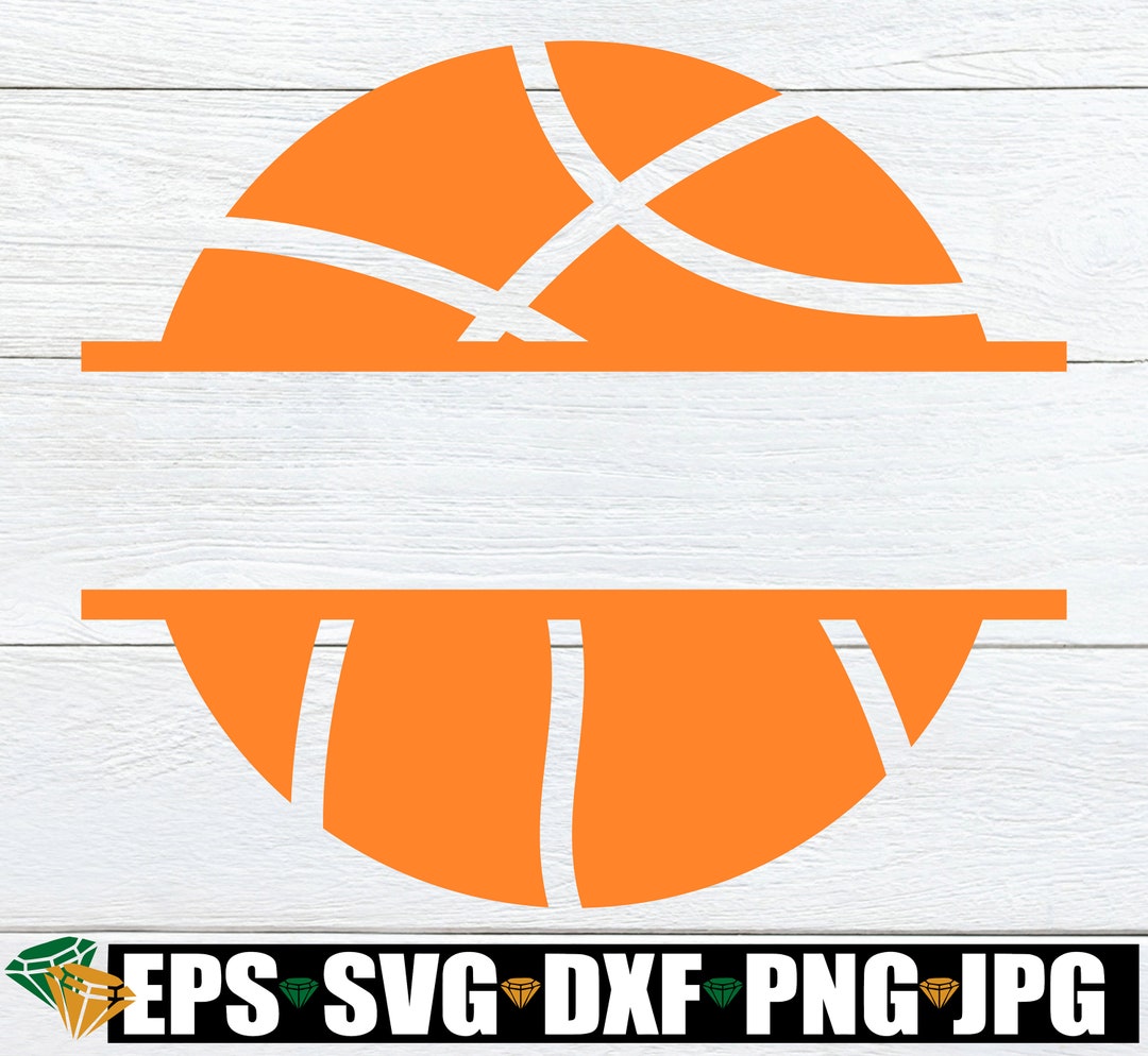 Basketball Split Name Frame Svg, Basketball Name Frame Svg, Basketball ...