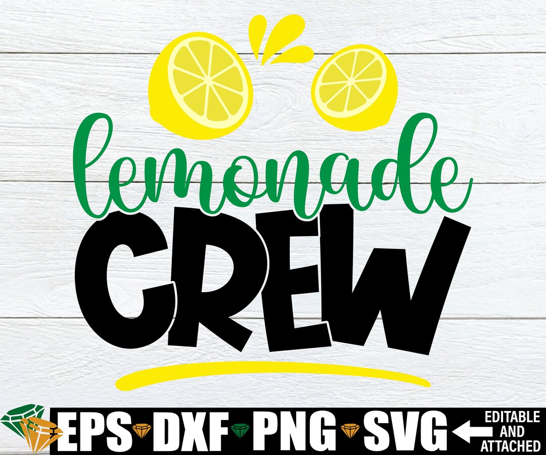 Lemonade Crew, Summer Svg, Lemonade Stand Svg, Matching Family Lemonade ...