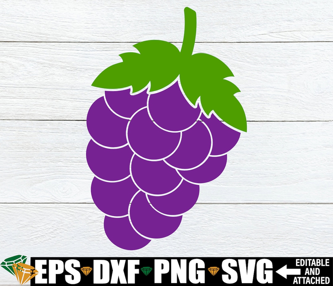 Grapes Svg, Grapes Cut File, Grapes Digital Download, Bunch of Grapes ...