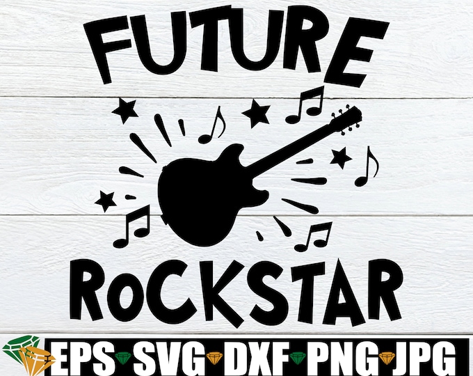 Rock Star Birthday SVG Birthday Rock Star Cut File DXF & SVG Files ...