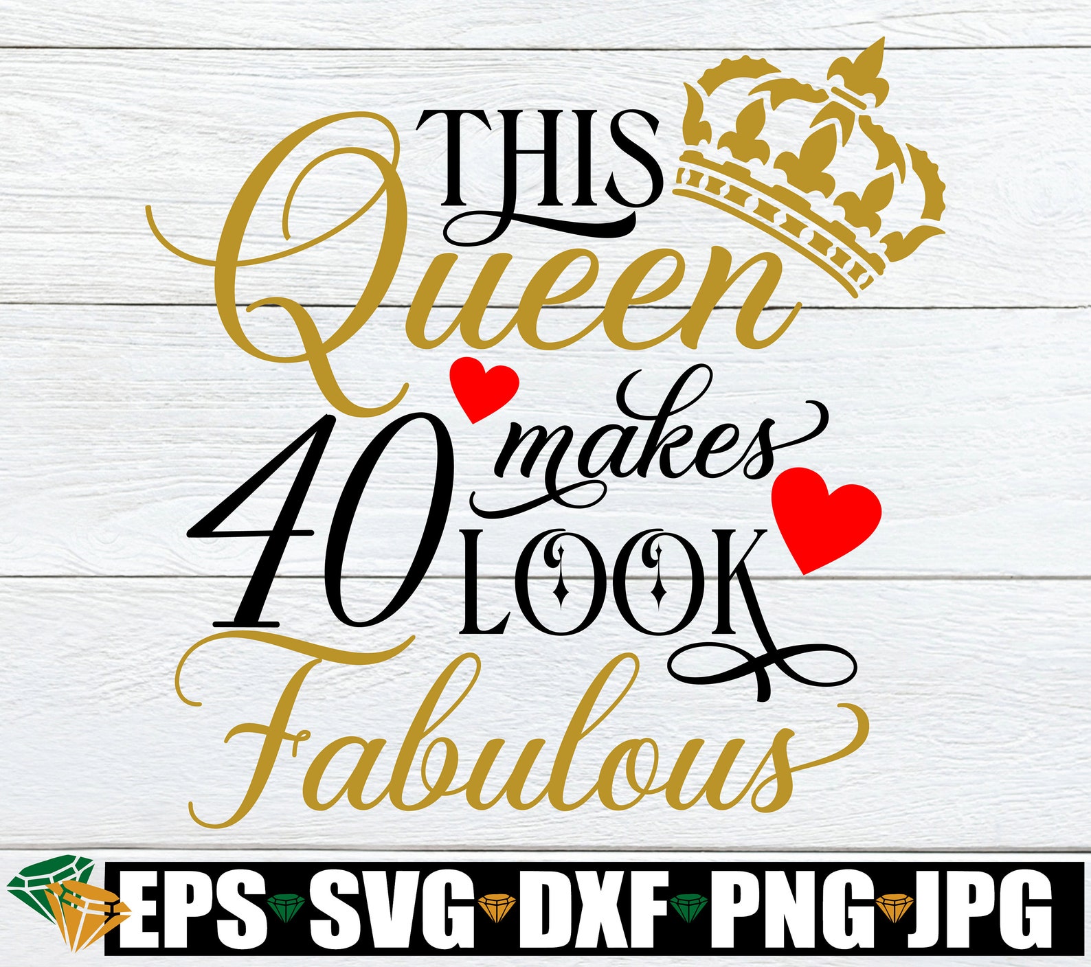 This Queen Makes 40 Look Fabulous 40 and Fabulous 40th - Etsy Ireland