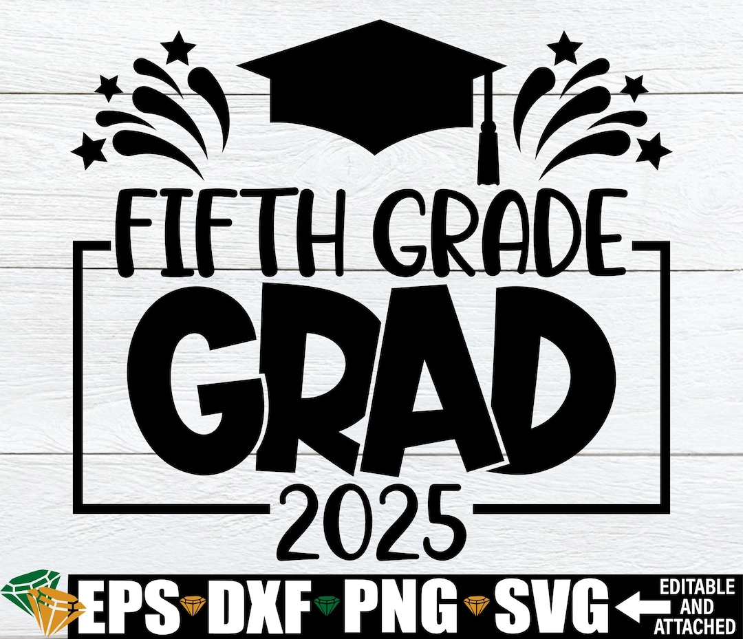 5th Grade Grad Svg Png, 5th Grade Graduation Shirt Svg Png, 5th Grade ...