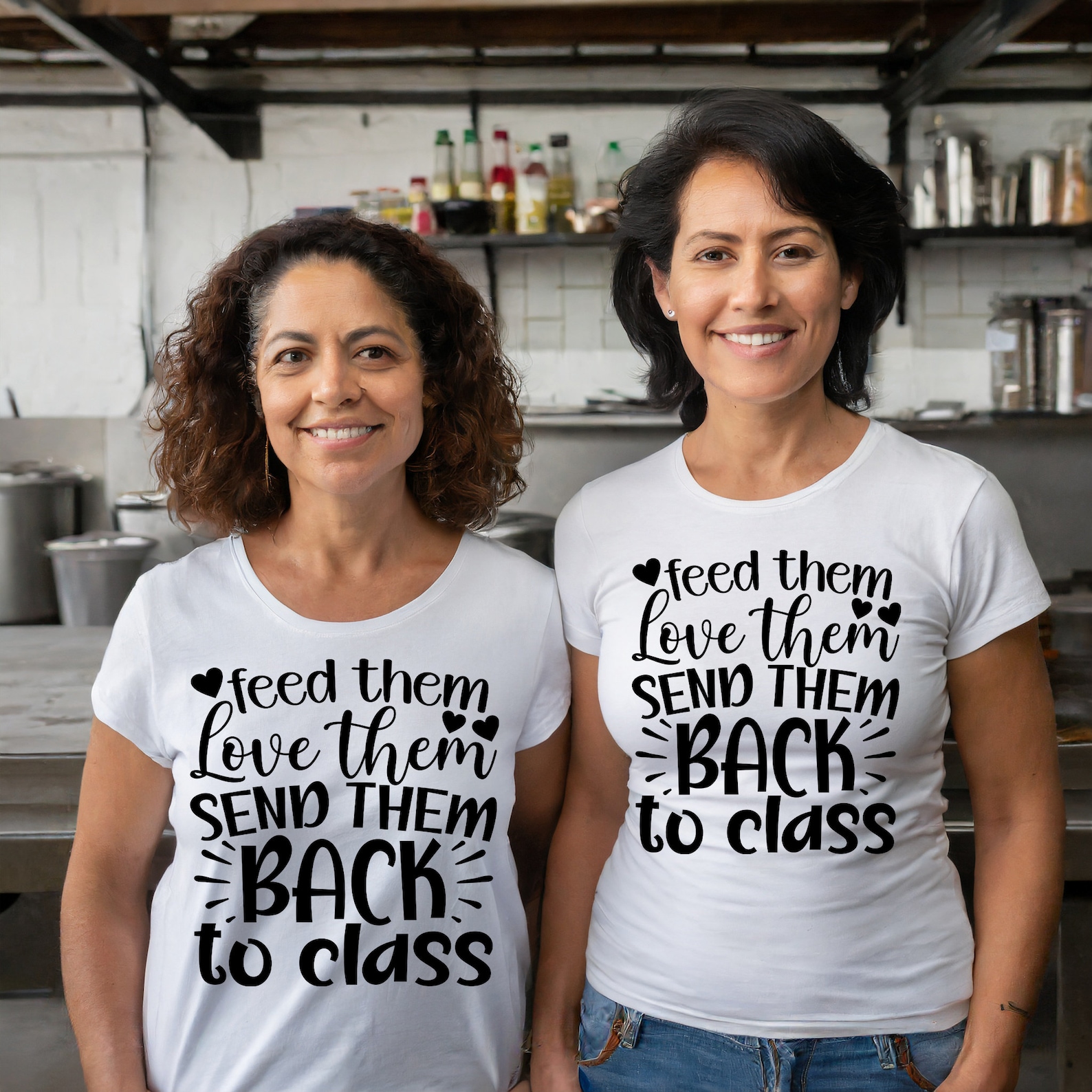 Feed Them Love Them Send Them Back to Class, Funny Lunch Lady Shirt SVG ...