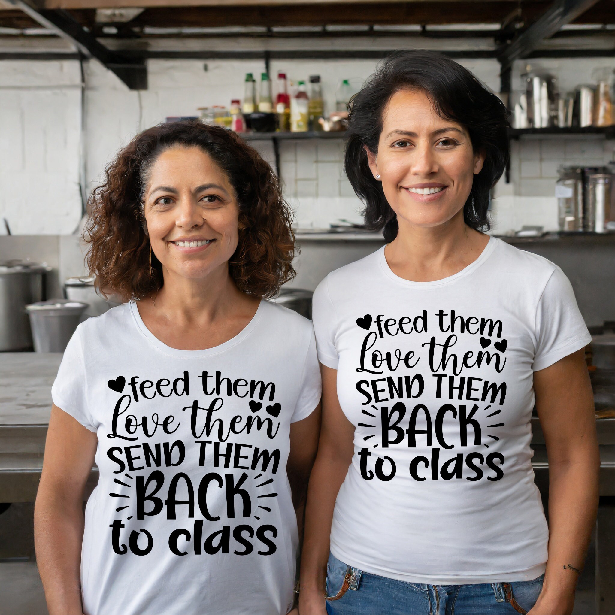 Feed Them Love Them Send Them Back to Class, Funny Lunch Lady Shirt SVG ...