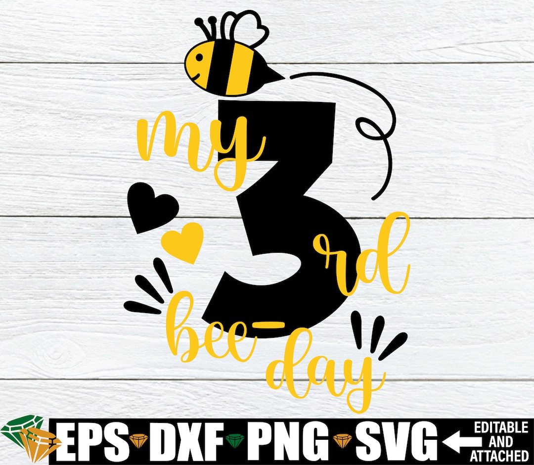 My 3rd Bee-day, Girls 3rd Birthday, Bee Theme 3rd Birthday, Girls 3rd ...