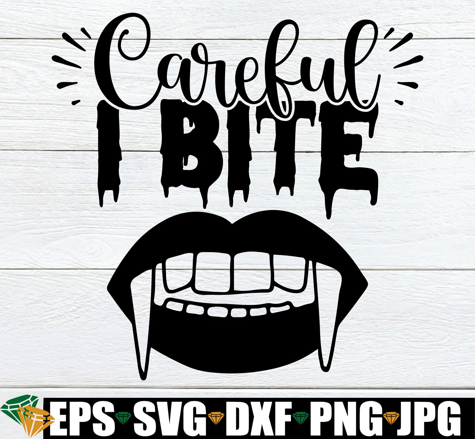 Careful I Bite Halloween Halloween Svg Vampire Svg Kids - Etsy Australia
