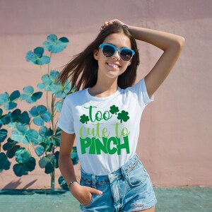 Too Cute to Pinch, St. Patrick's Day Svg, Kids St. Patrick's Day Svg ...