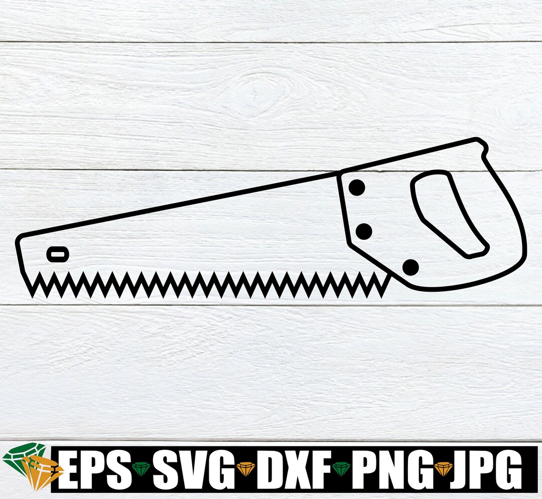 Hand Saw Svg, Hand Saw Outline Svg, Hand Saw Stencil, Saw Clipart ...