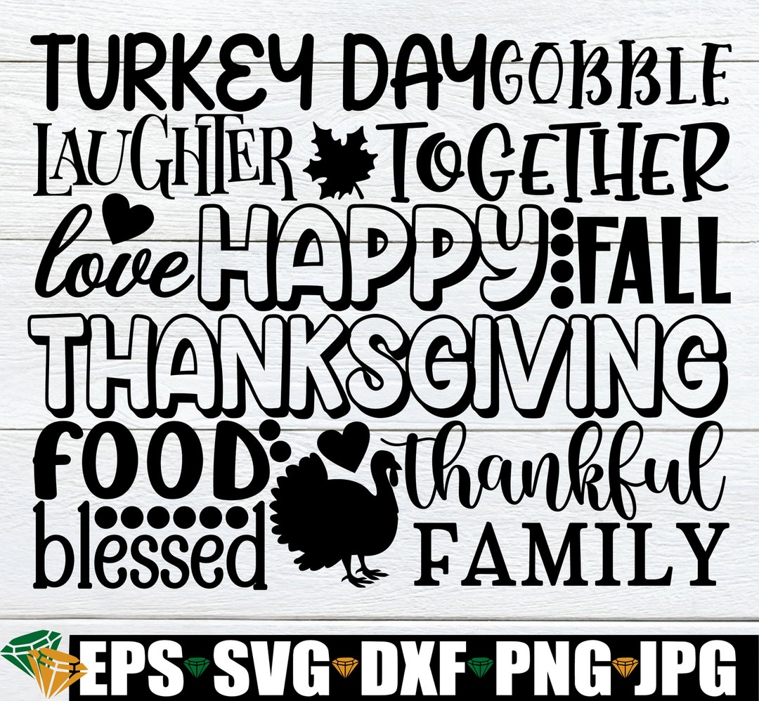 Thanksgiving Subway Art, Fall Subway Art, Fall SVG, Thanksgiving SVG ...