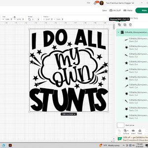 I Do All My Own Stunts Svg, Funny Toddler Shirt Svg, Funny Toddler Cut ...