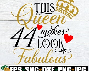 44 and Fabulous Svg - Etsy