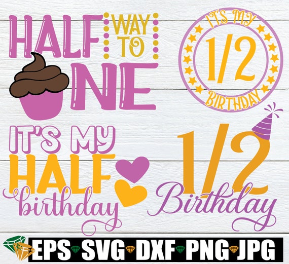 Half Birthday Bundle. Girls Half Birthday. Half Birthday Shirt - Etsy