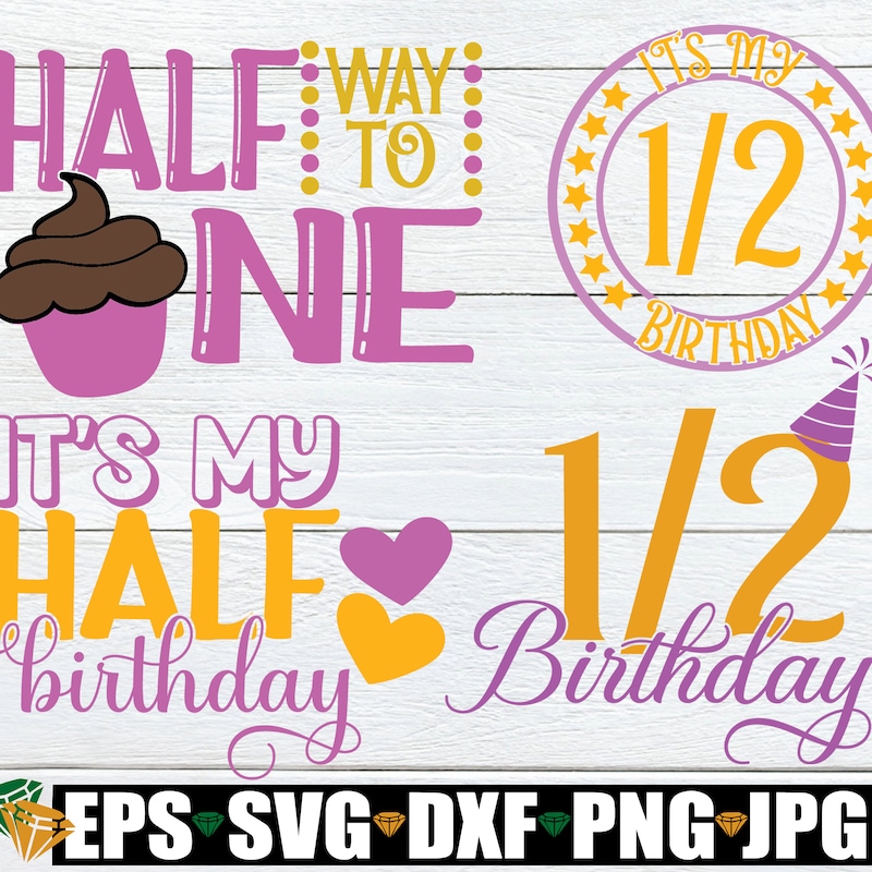 Half Birthday - Etsy