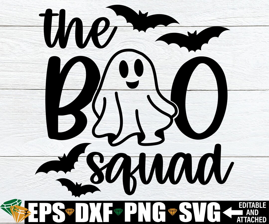 The Boo Squad Svg, Halloween Svg, Halloween Tote Svg, Halloween Family ...