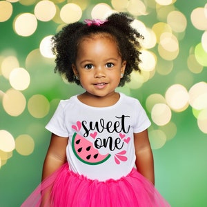 Sweet One Svg, Sweet One Watermelon Svg, Girls Watermelon 1st Birthday ...