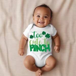Too Cute to Pinch, St. Patrick's Day Svg, Kids St. Patrick's Day Svg ...