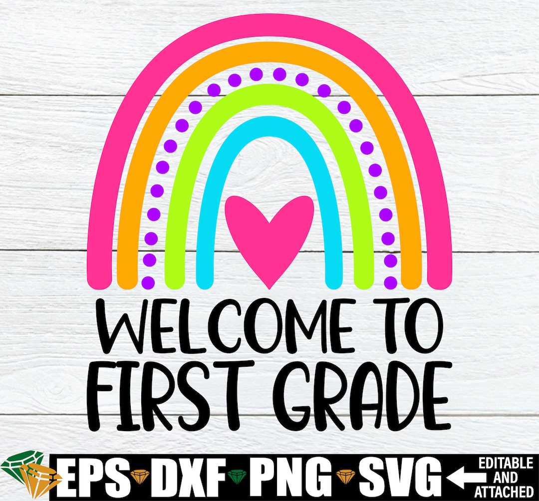 Welcome to First Grade, First Grade Teacher Shirt Svg, 1st Grade ...