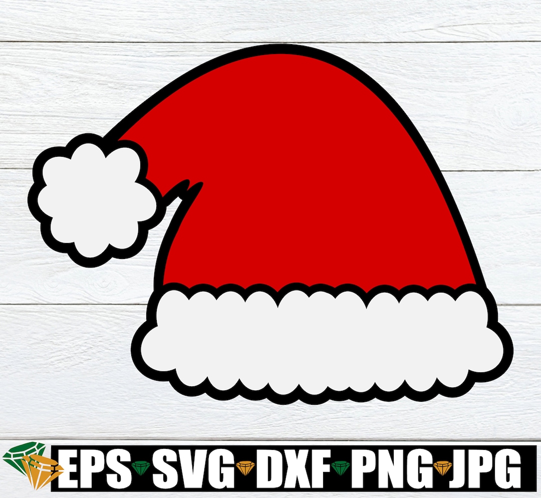 Santa Hat Svg, Christmas Clipart, Christmas Svg, Kids Christmas Svg ...
