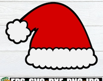 Santa Hat Instant Digital Download, Svg, Ai, Dxf, - Etsy